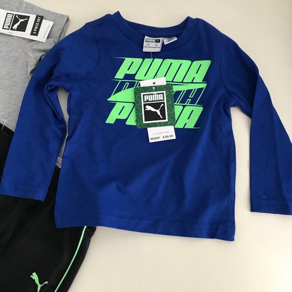 Puma | Matching Sets | Puma Long Sleeve Tee And Tricot Jogger Set ...